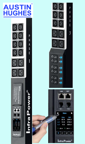 3-Phase Intelligent PDU | Smart PDU | IP PDU | Austin Hughes InfraPower | ABBA RACK